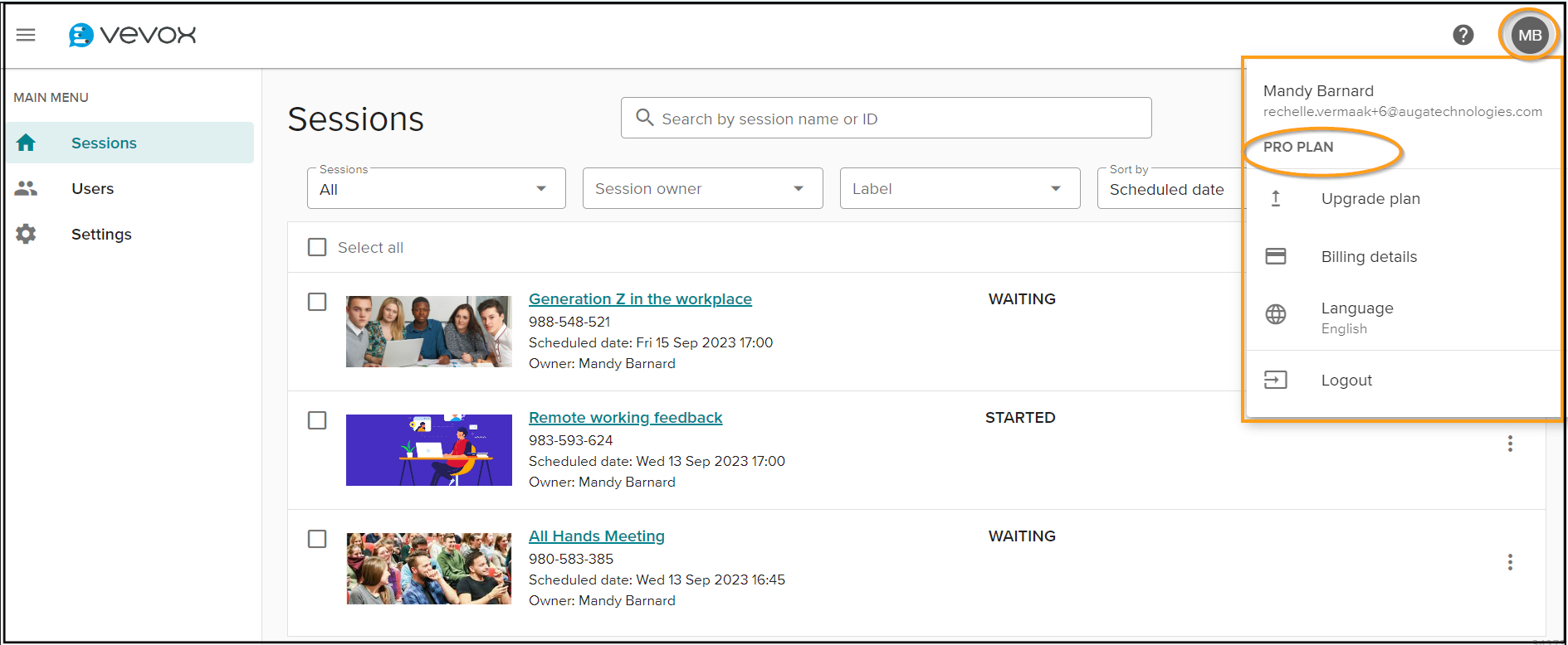 How to add a new user to your Pro/Enterprise/Institution account – Vevox helpsite
