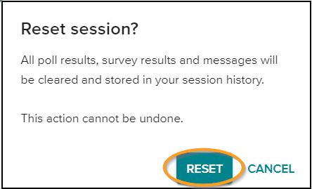 Reuse a session – Vevox helpsite