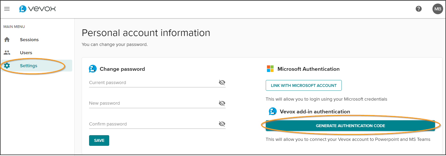 Authentication code login for PowerPoint – Vevox helpsite