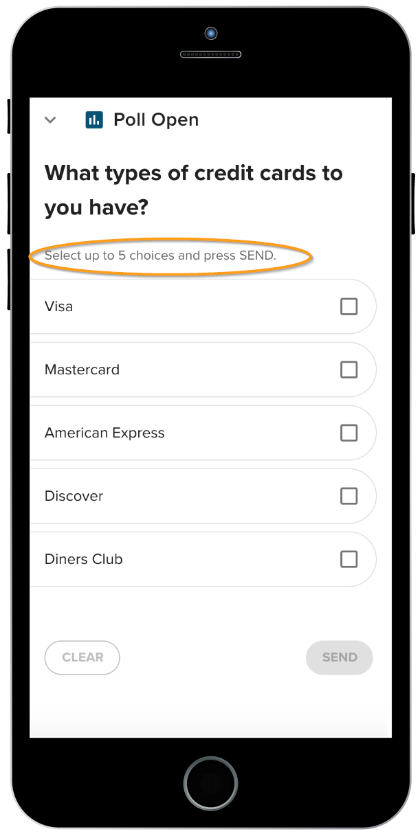 Multichoice polls – Vevox helpsite