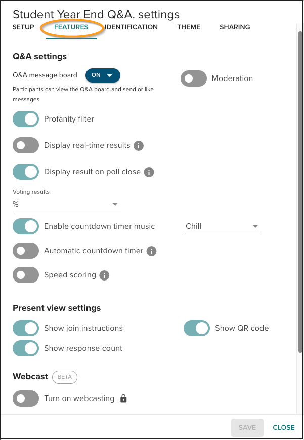 Create my first session – Vevox helpsite