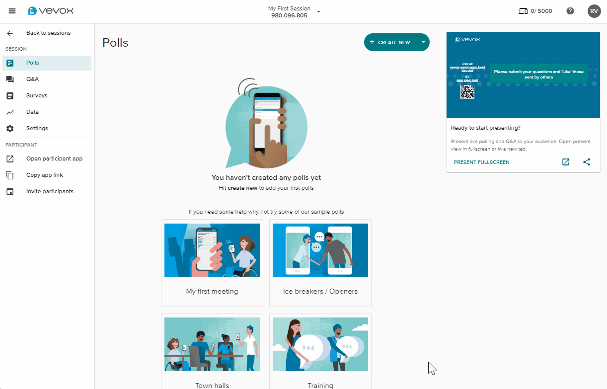 Create word cloud polls – Vevox helpsite
