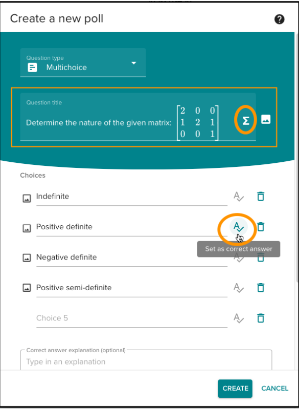 Using LaTeX in polls – Vevox helpsite