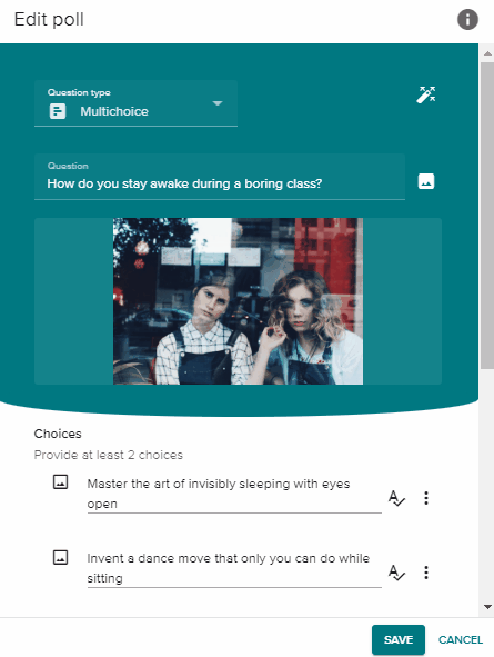 Edit a poll – Vevox helpsite
