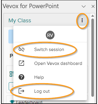 Logging into the PowerPoint Add-in – Vevox helpsite