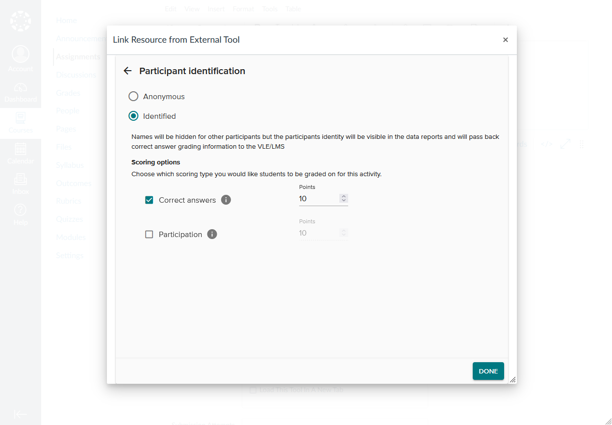 Canvas LTI 1.3 - Configuring Vevox sessions – Vevox helpsite