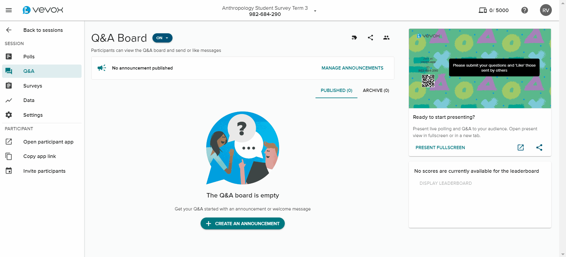 Managing Q&A messages with moderation ON – Vevox helpsite