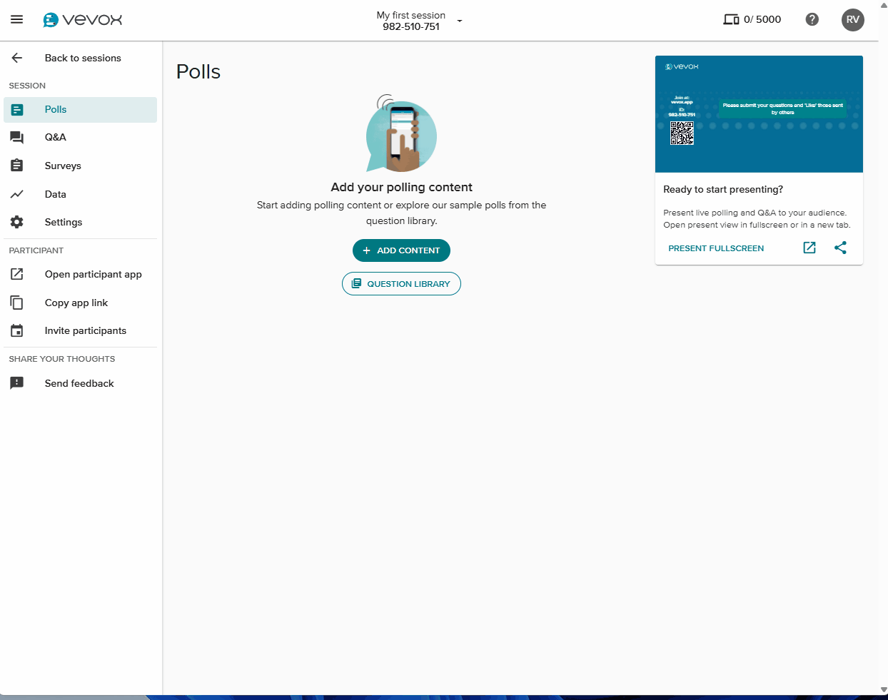 Importing questions from an Excel template – Vevox helpsite