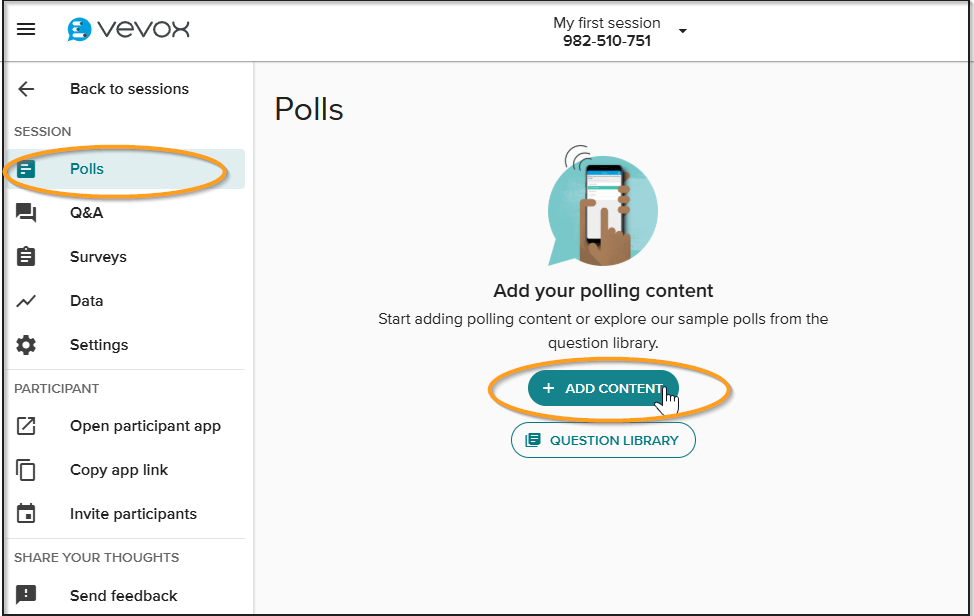 Create a basic poll – Vevox helpsite