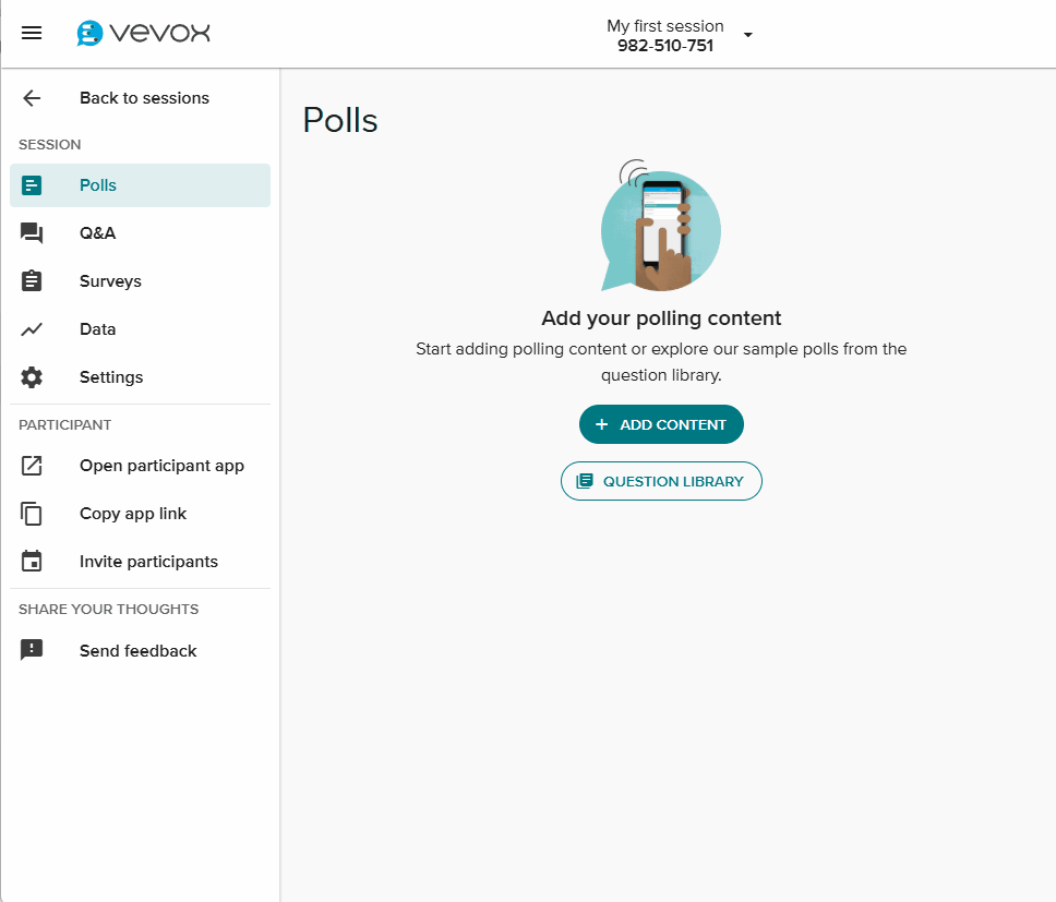 Create a basic poll – Vevox helpsite