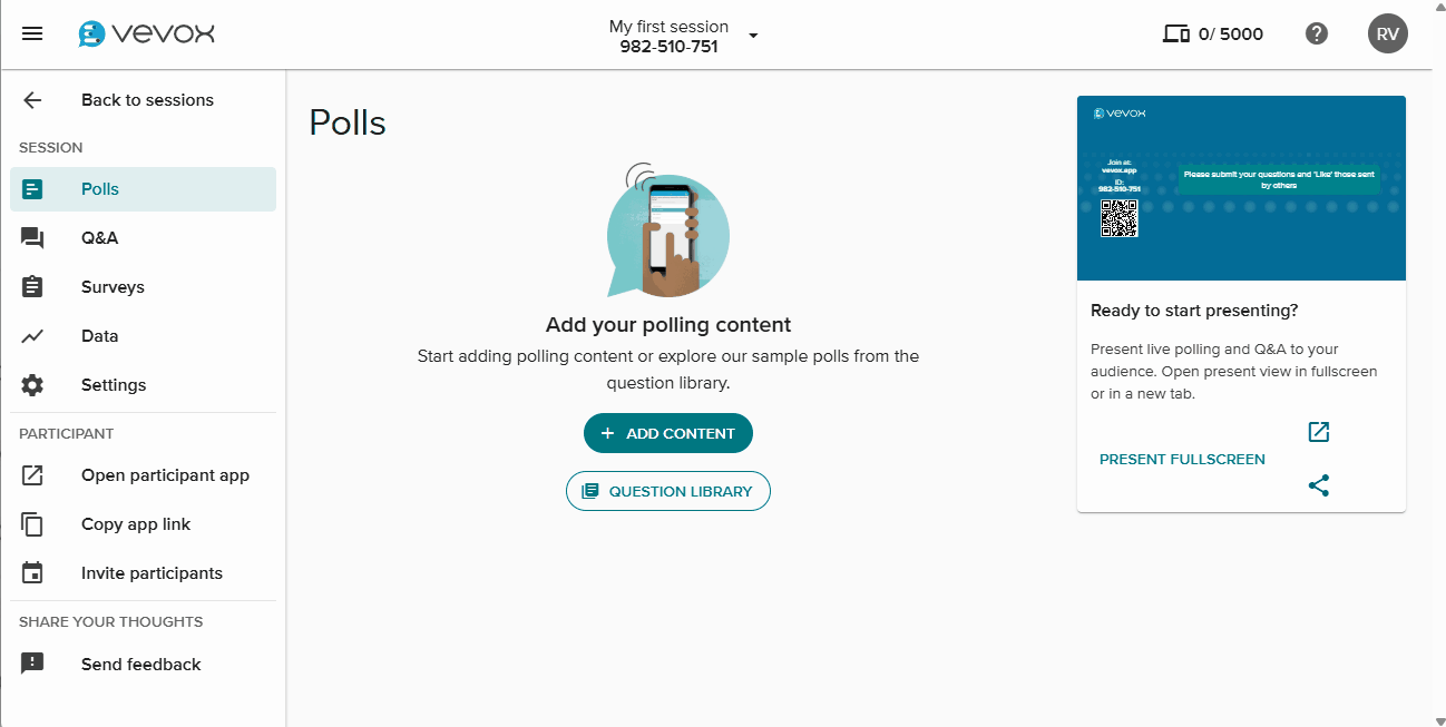 Create word cloud polls – Vevox helpsite