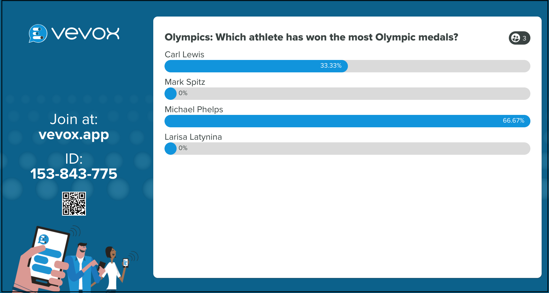 Run a poll from the dashboard – Vevox