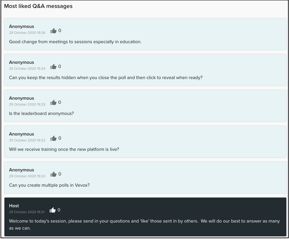 Accessing my session data for surveys – Vevox helpsite