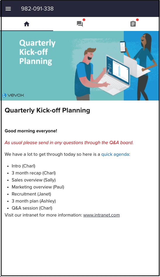 Customizing the look and feel of Vevox – Vevox helpsite