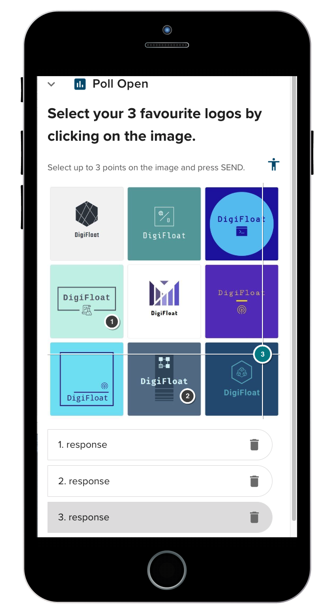 Pin on image polls – Vevox helpsite