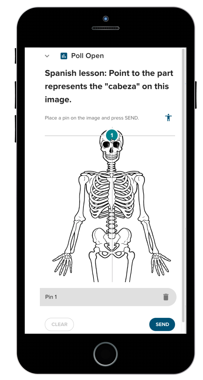 Pin on image polls – Vevox helpsite