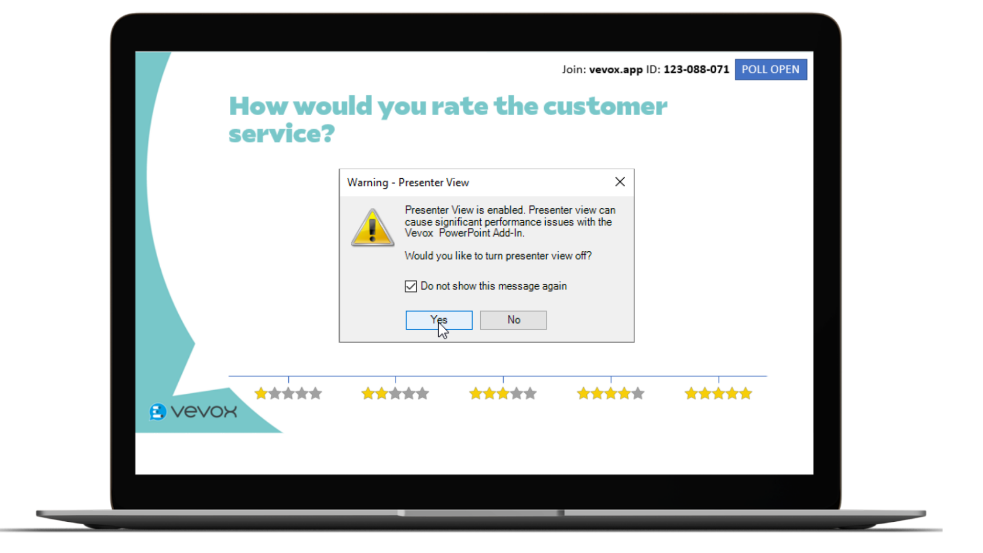 Present your polls with PowerPoint Add-in – Vevox helpsite