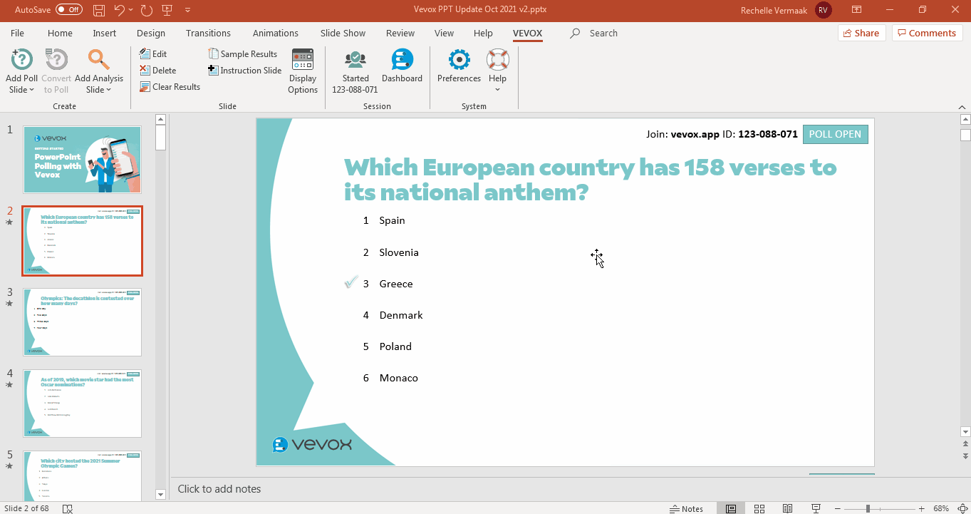 Additional features for the Add-in – Vevox helpsite