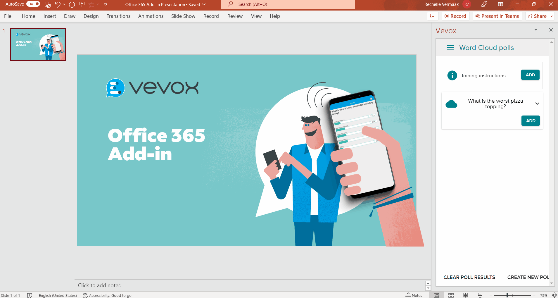 Create word clouds in PowerPoint – Vevox helpsite