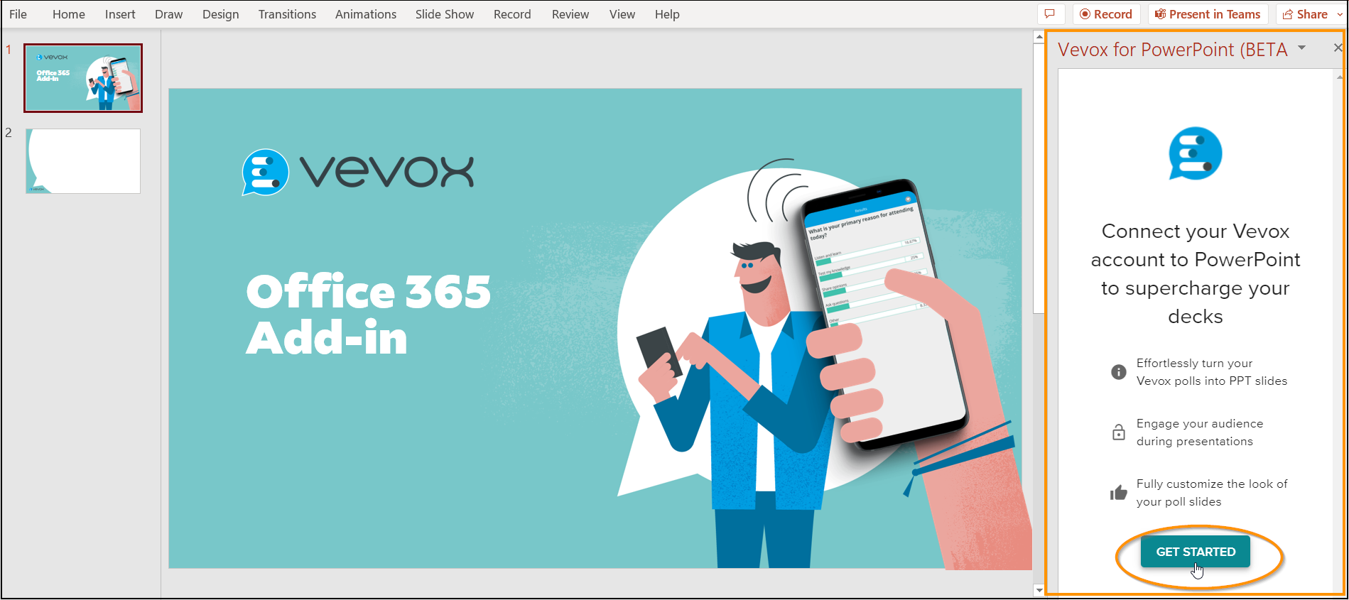 Authentication code login for PowerPoint – Vevox helpsite