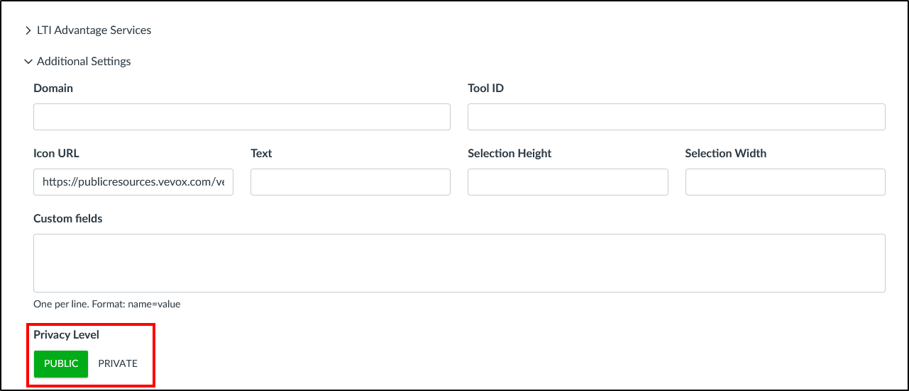 Canvas LTI 1.3 - Installation Guide – Vevox helpsite