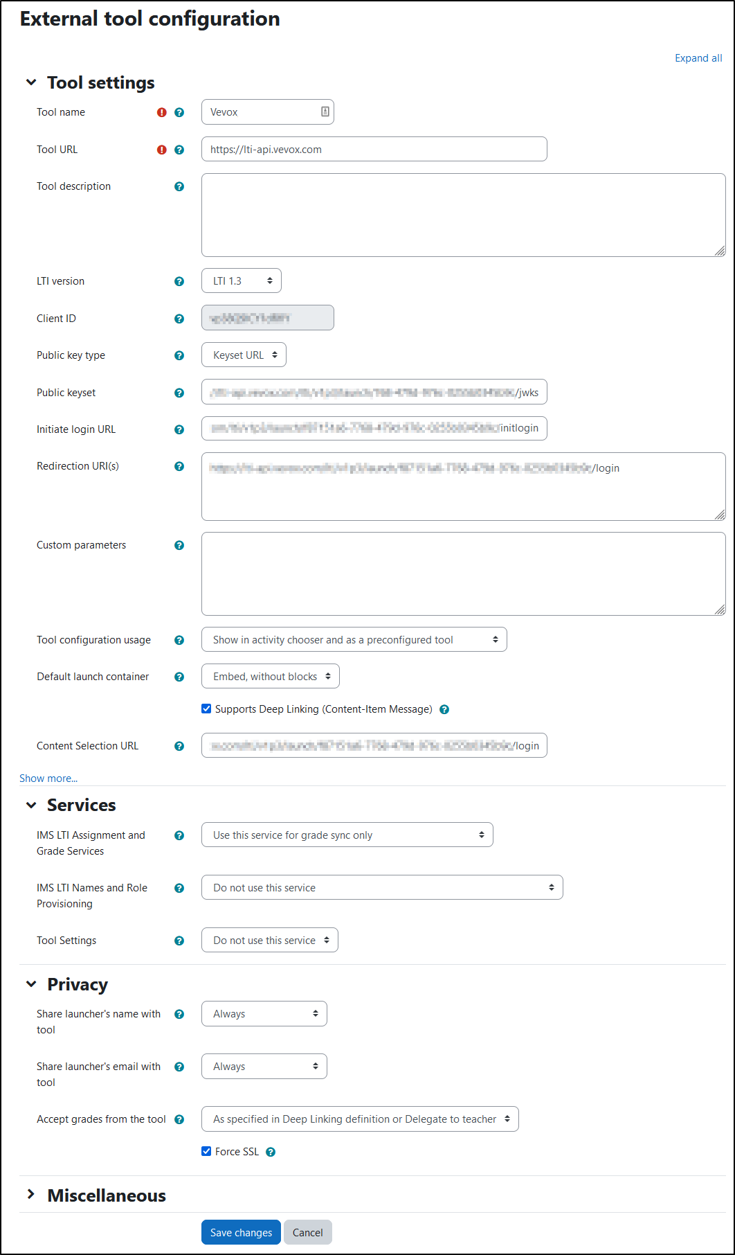 Moodle LTI 1.3 - Installation Guide – Vevox helpsite