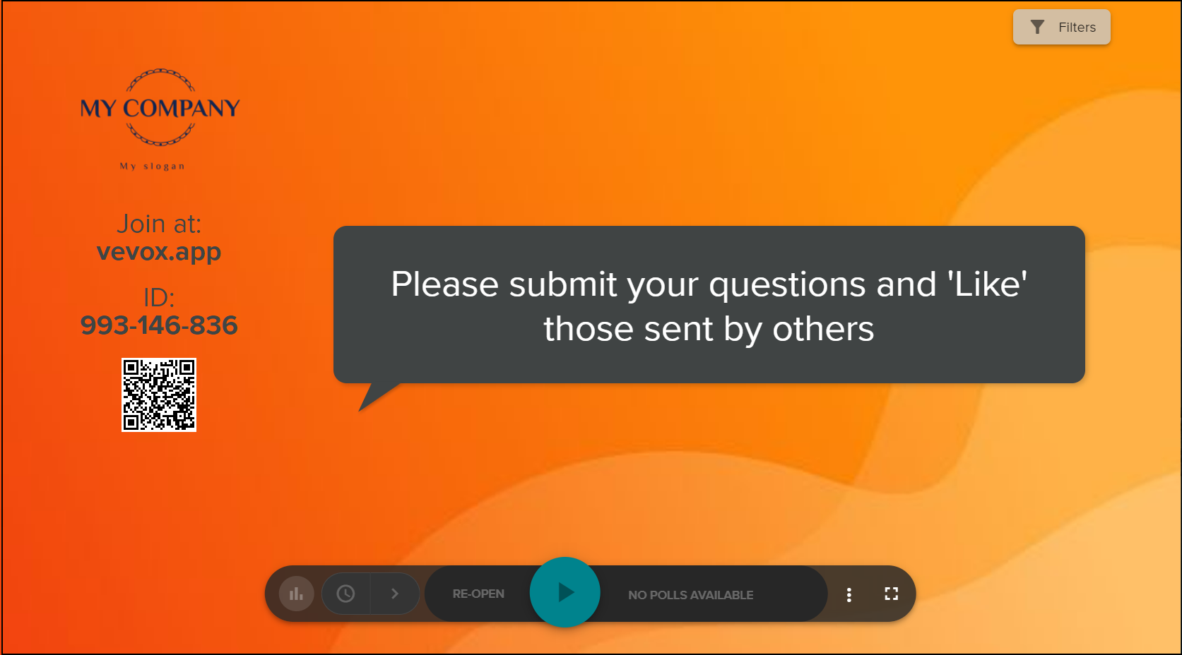 Customizing the look and feel of Vevox – Vevox helpsite